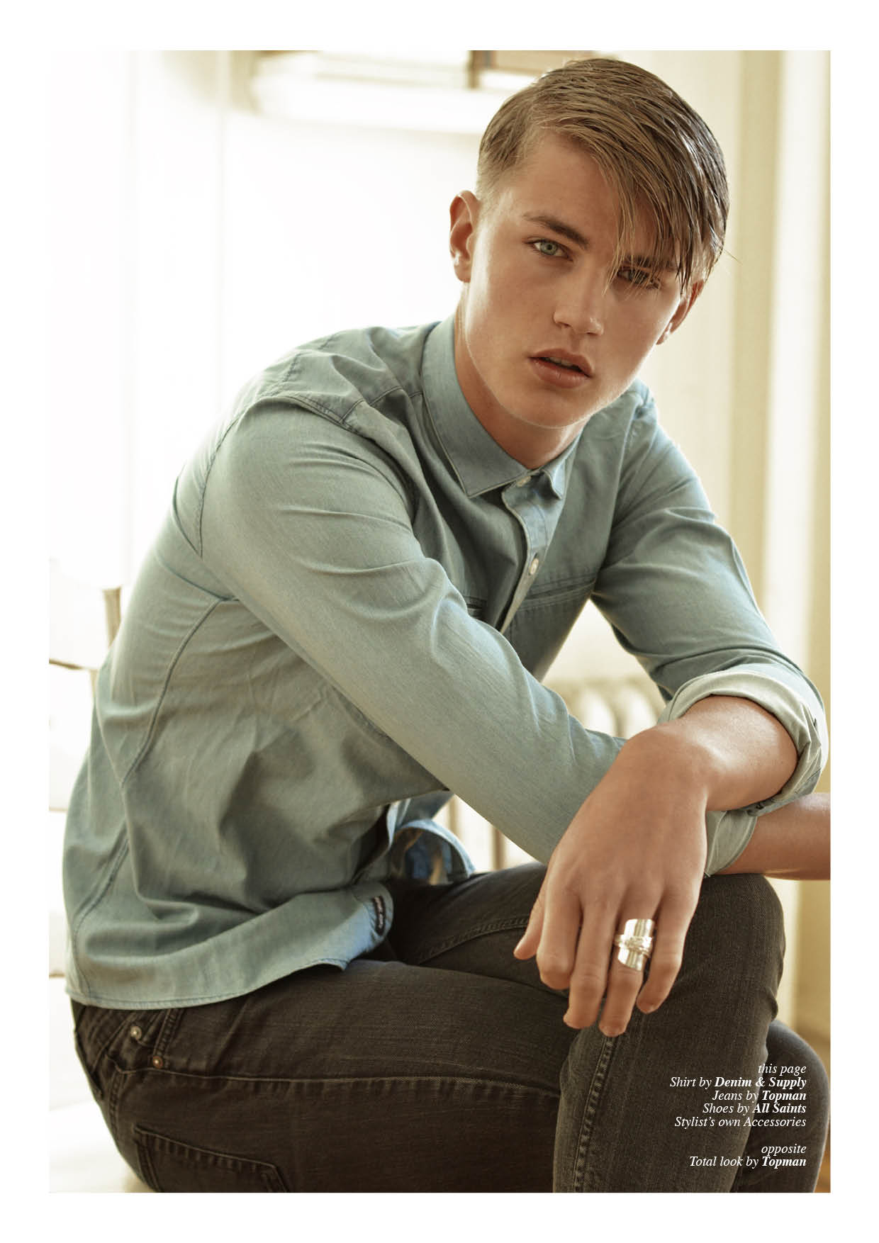 Samuel Harwood at New York Models for Client Style Guide USA #2 ...