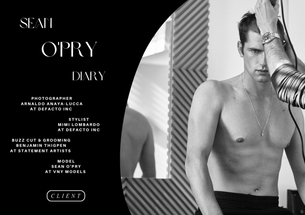 Exclusive: Sean O’pry at VNY Models by Arnaldo Anaya-Lucca for Client ...